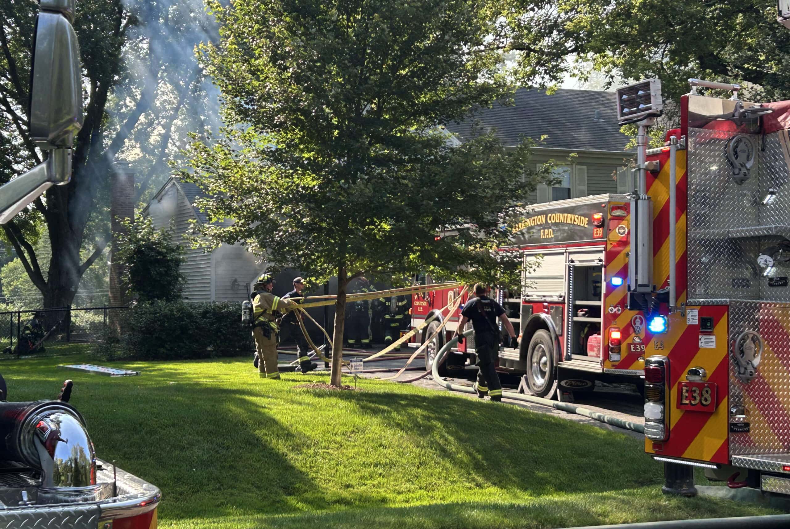 Residents displaced after fire starts outside, spreads to house in ...